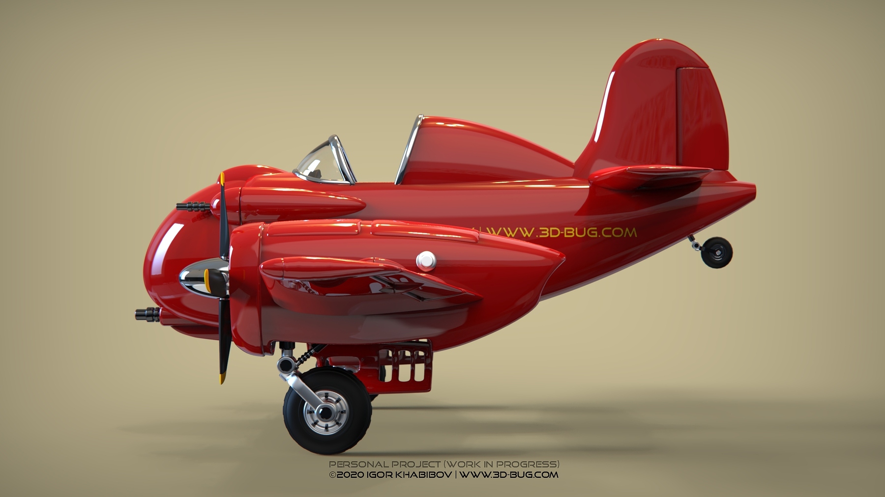 Fatty comic airplane - ZBrushCentral