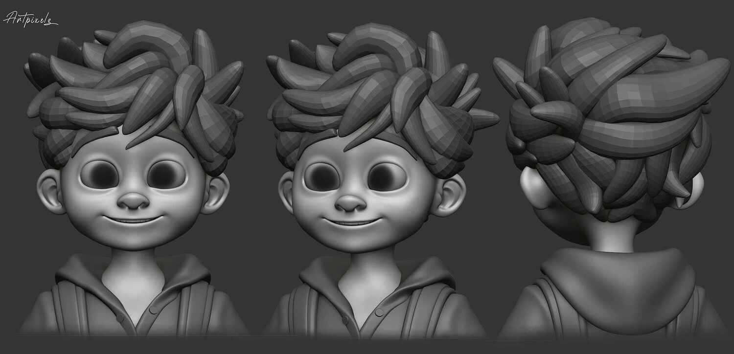 Speed Sculpt - Stylized Boy - ZBrushCentral
