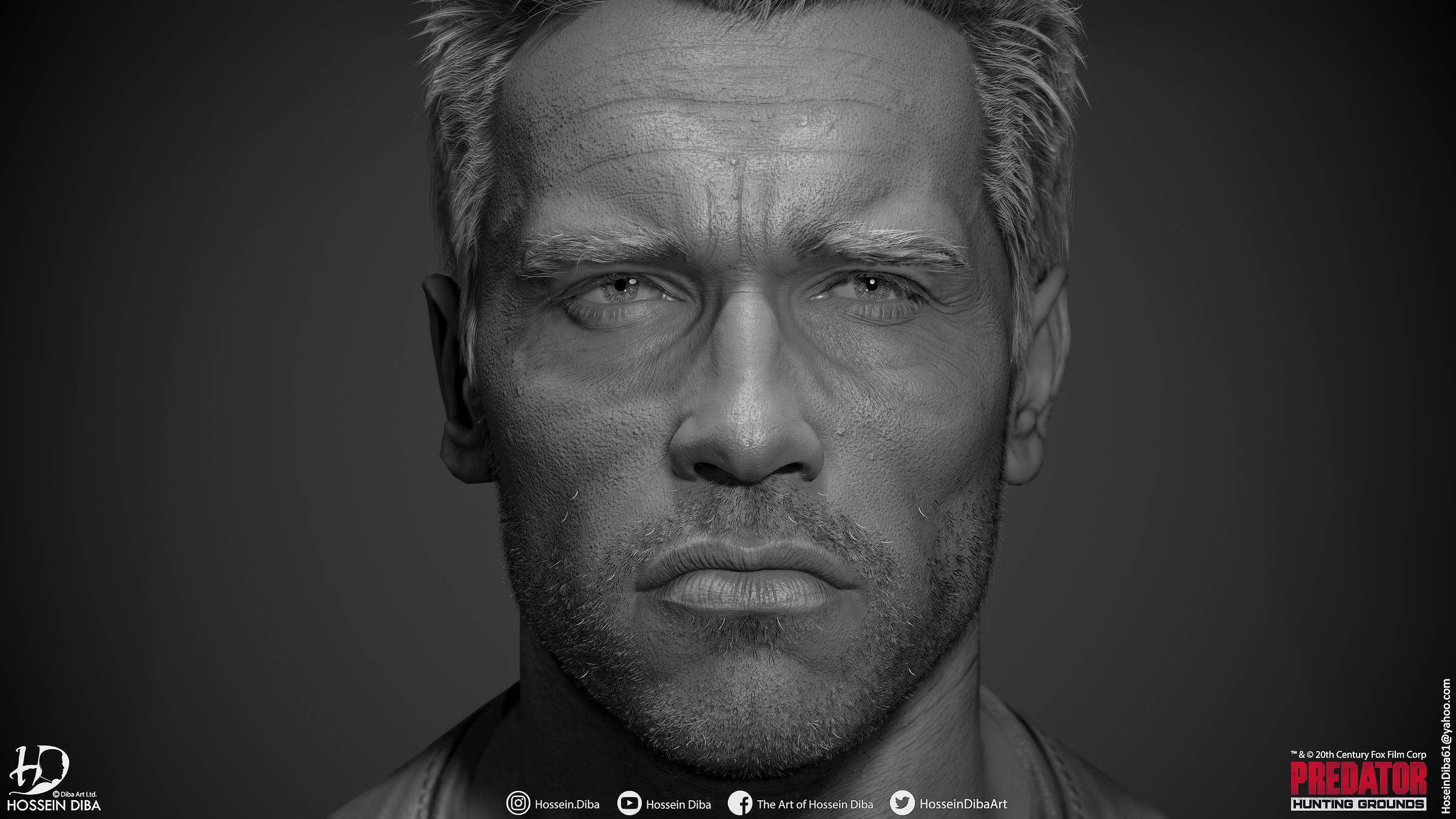 3D Model of Dutch 1987(Real time) - Predator: Hunting Grounds ...