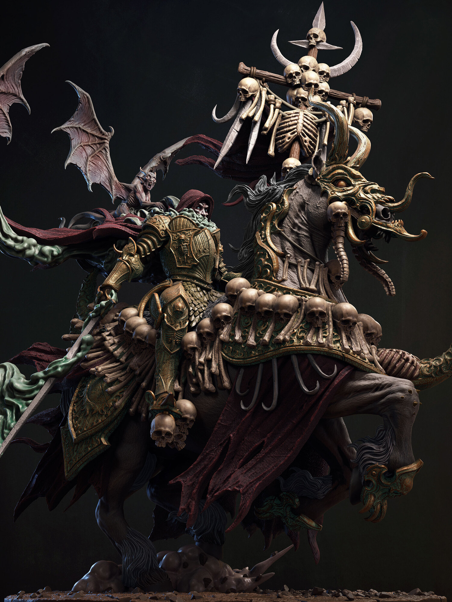 Pusil_Coterie_of_Despair (Creature Caster) Miniature - ZBrushCentral