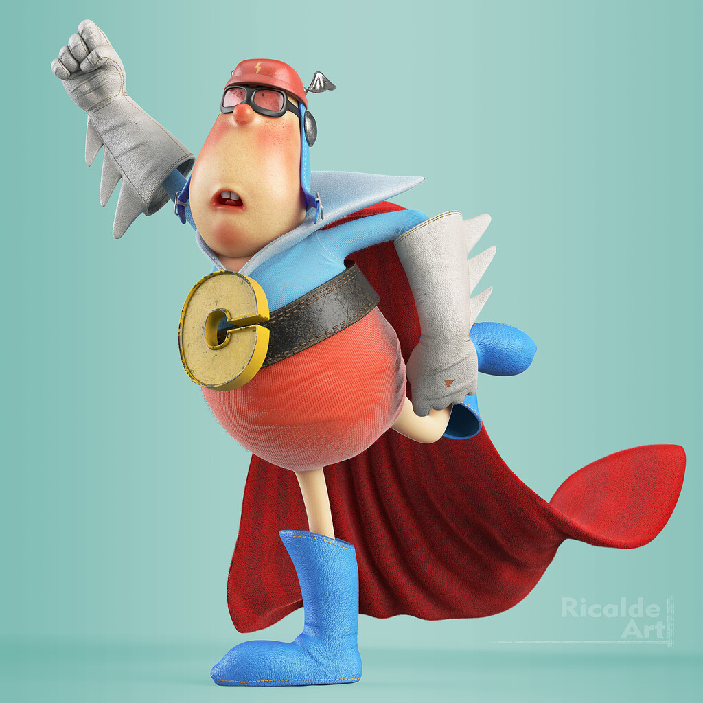 Corporal Capeman, Capaudáz - ZBrushCentral