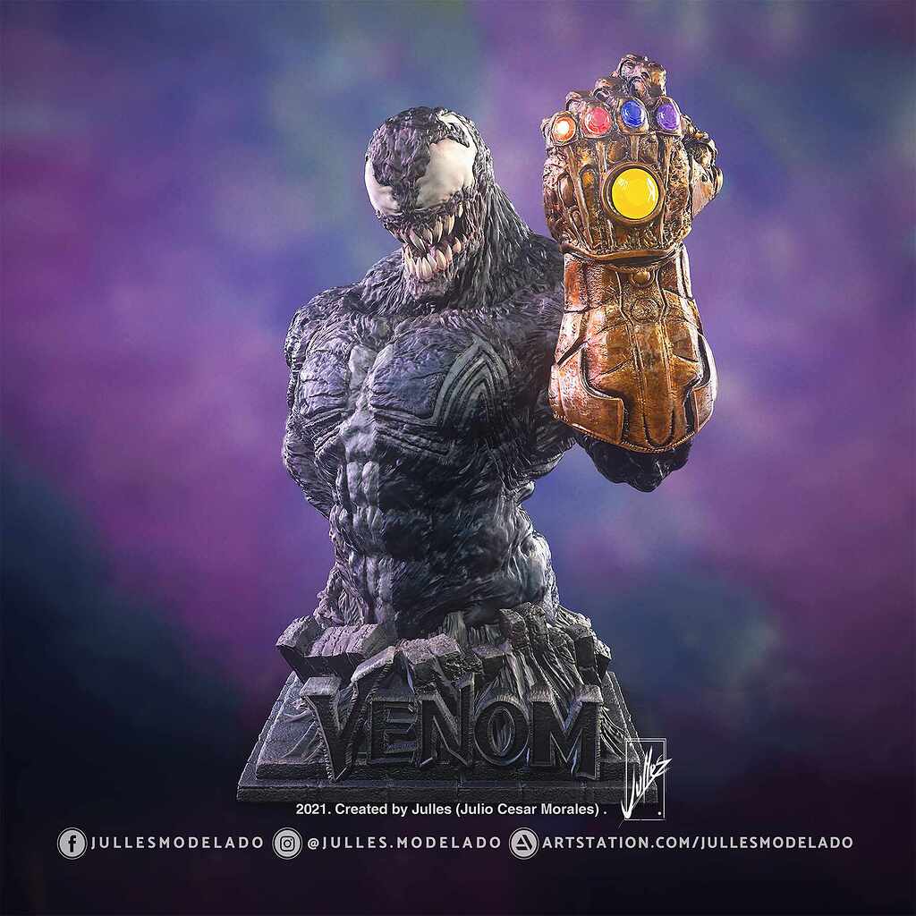 Venom Gauntlet Variant - ZBrushCentral