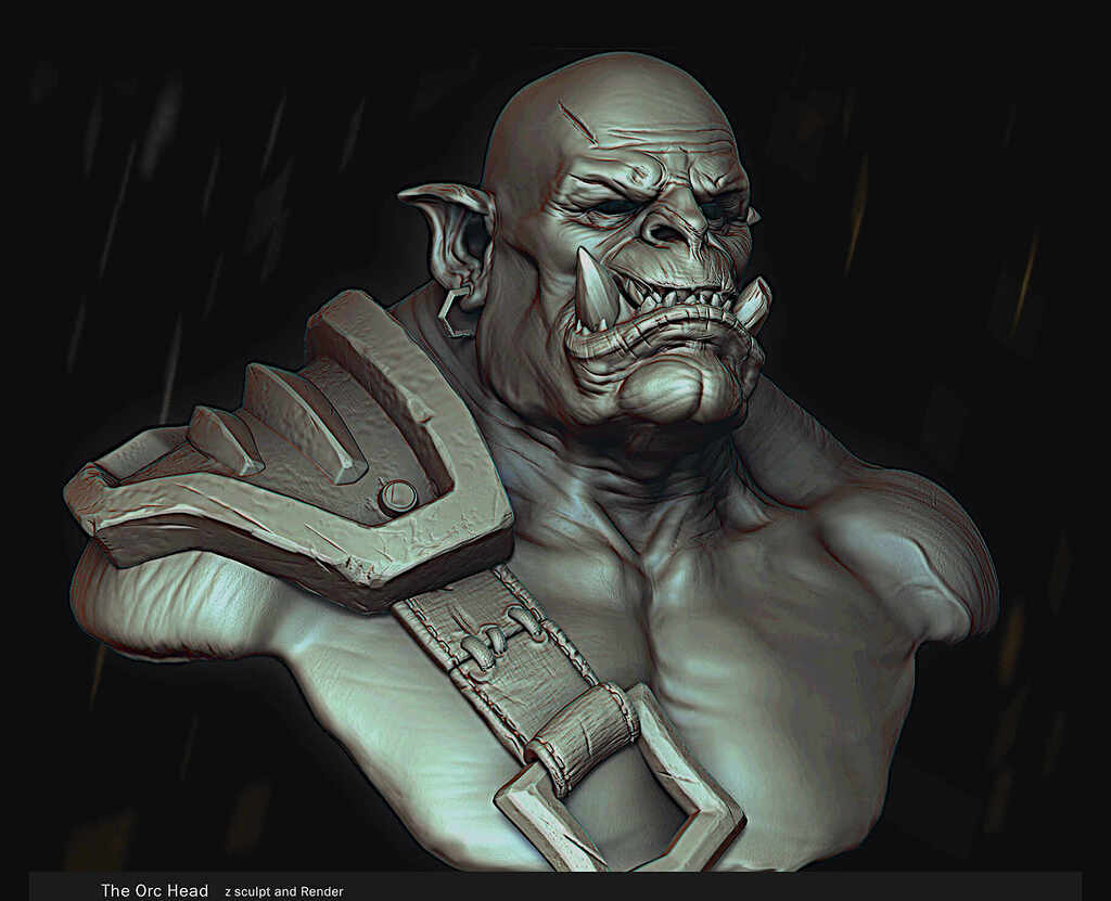 Orc Head - ZBrushCentral