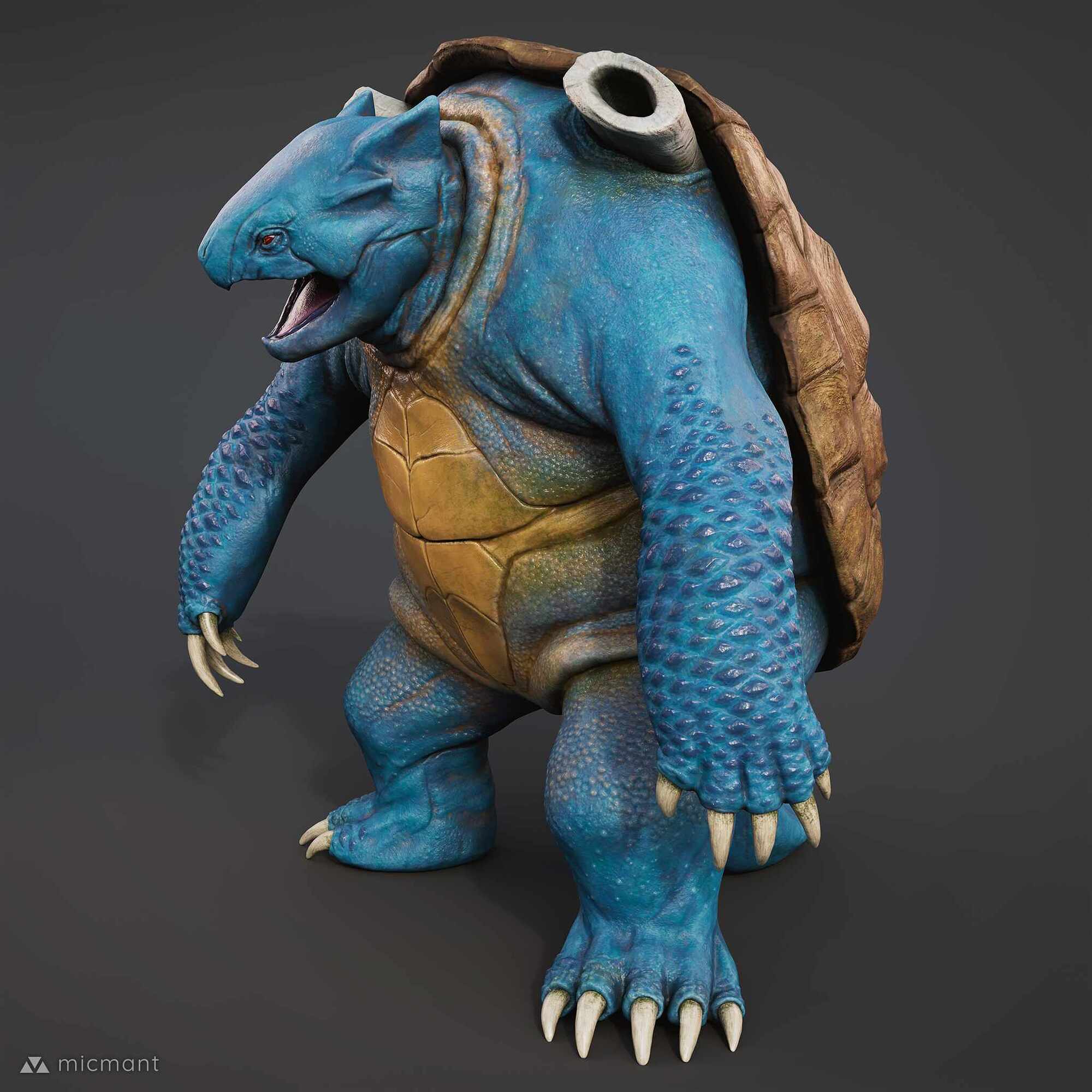 Realistic Blastoise - Pokémon Fanart - ZBrushCentral