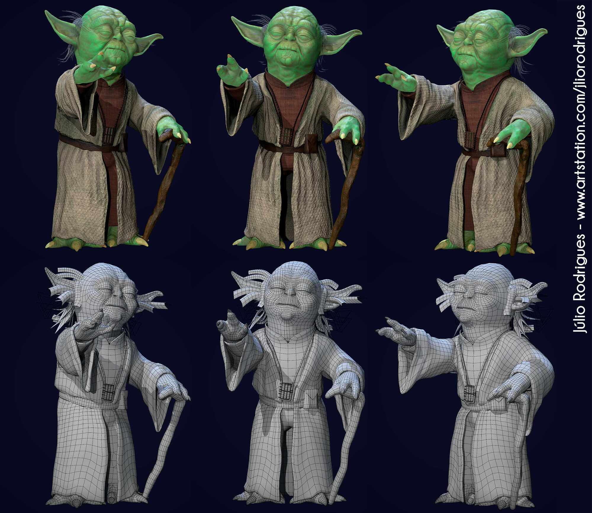 Master Yoda (ESB) - Game Ready Character - ZBrushCentral