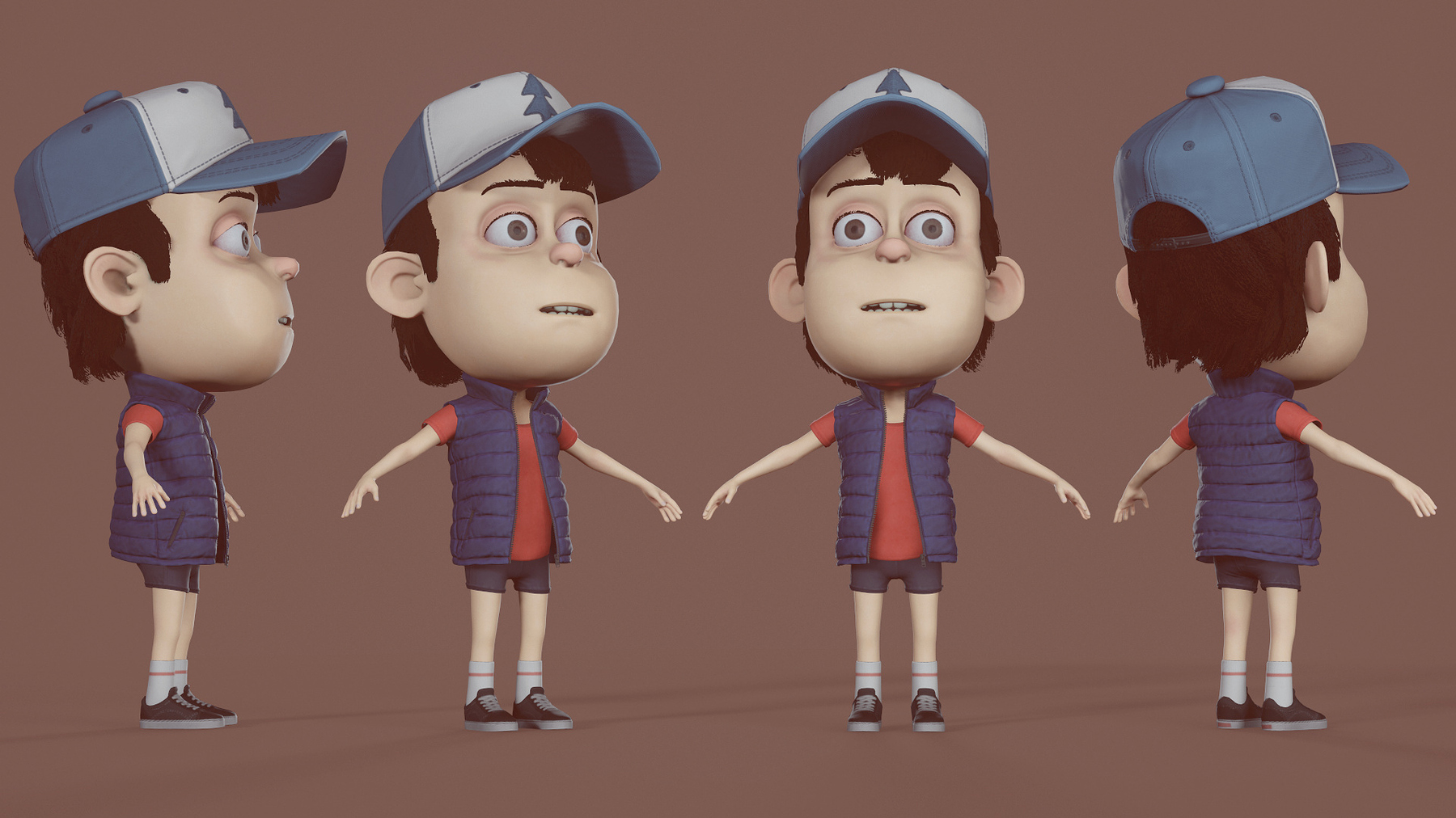 Dipper Pines (Rework) - ZBrushCentral