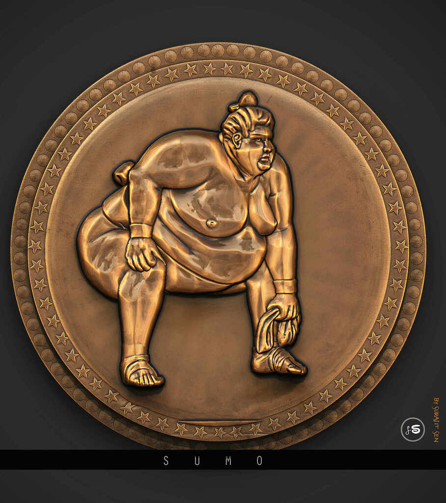 SUMO Digital Sculpture by Surajit Sen - ZBrushCentral