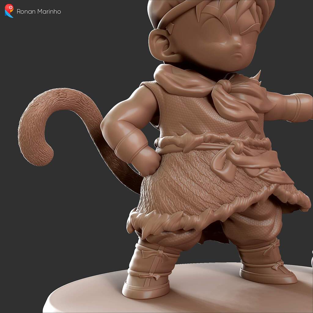 Monkey king Son Gohan - ZBrushCentral