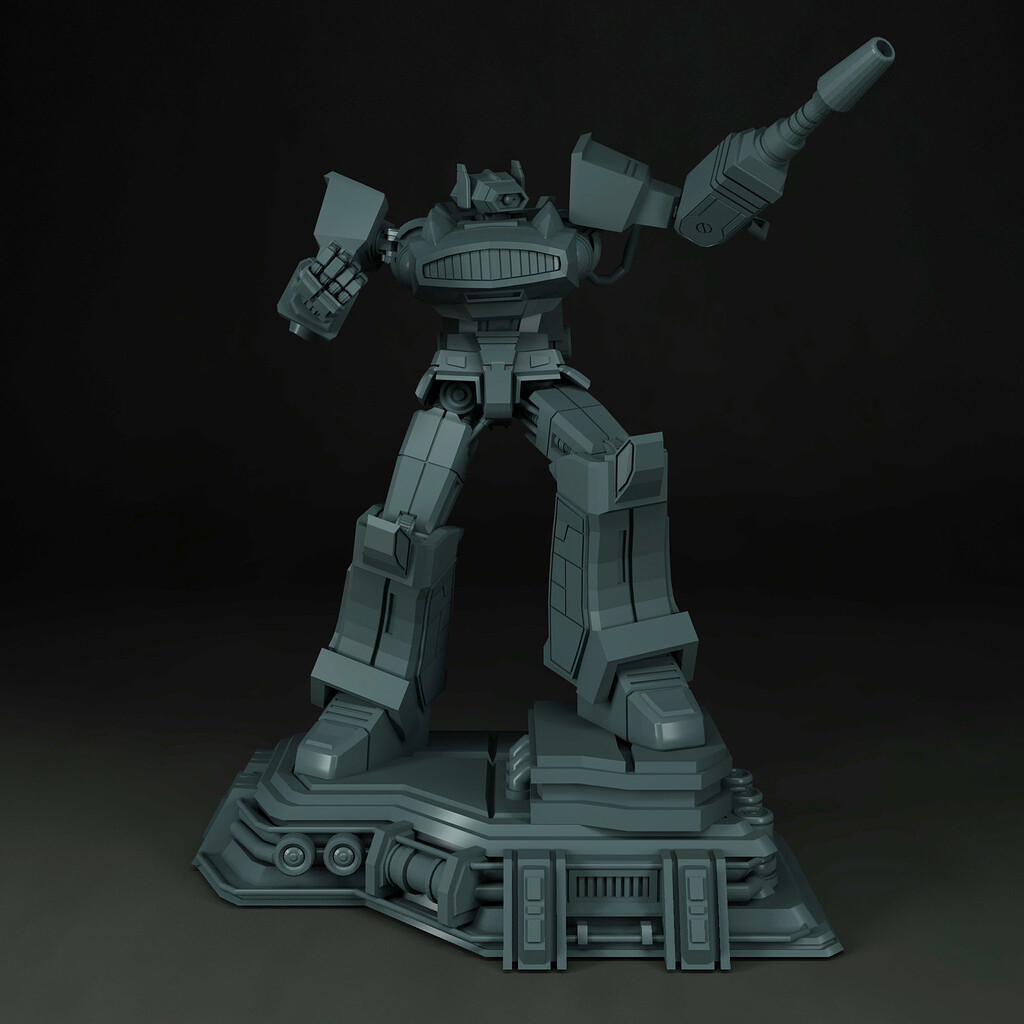 Shockwave pose variant (Collectible statue) - ZBrushCentral