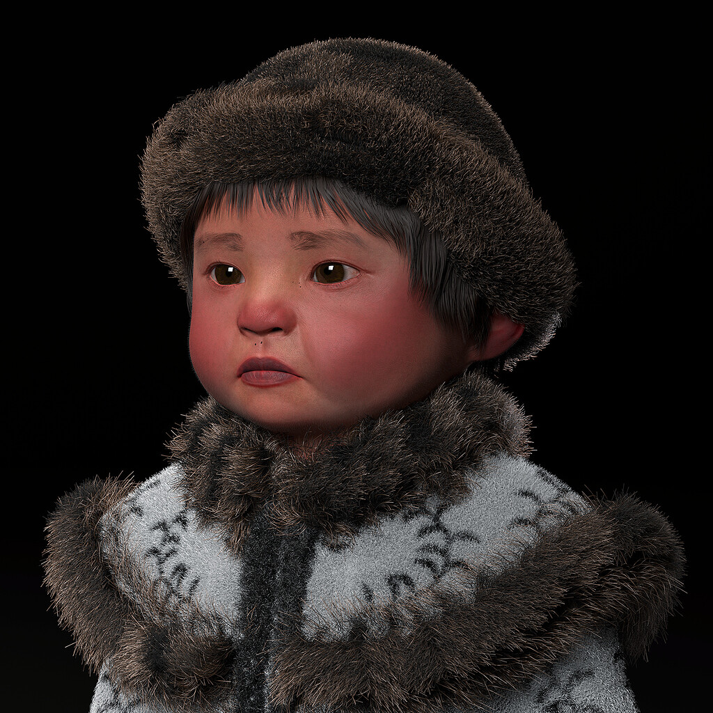 Eskimo baby girl - ZBrushCentral