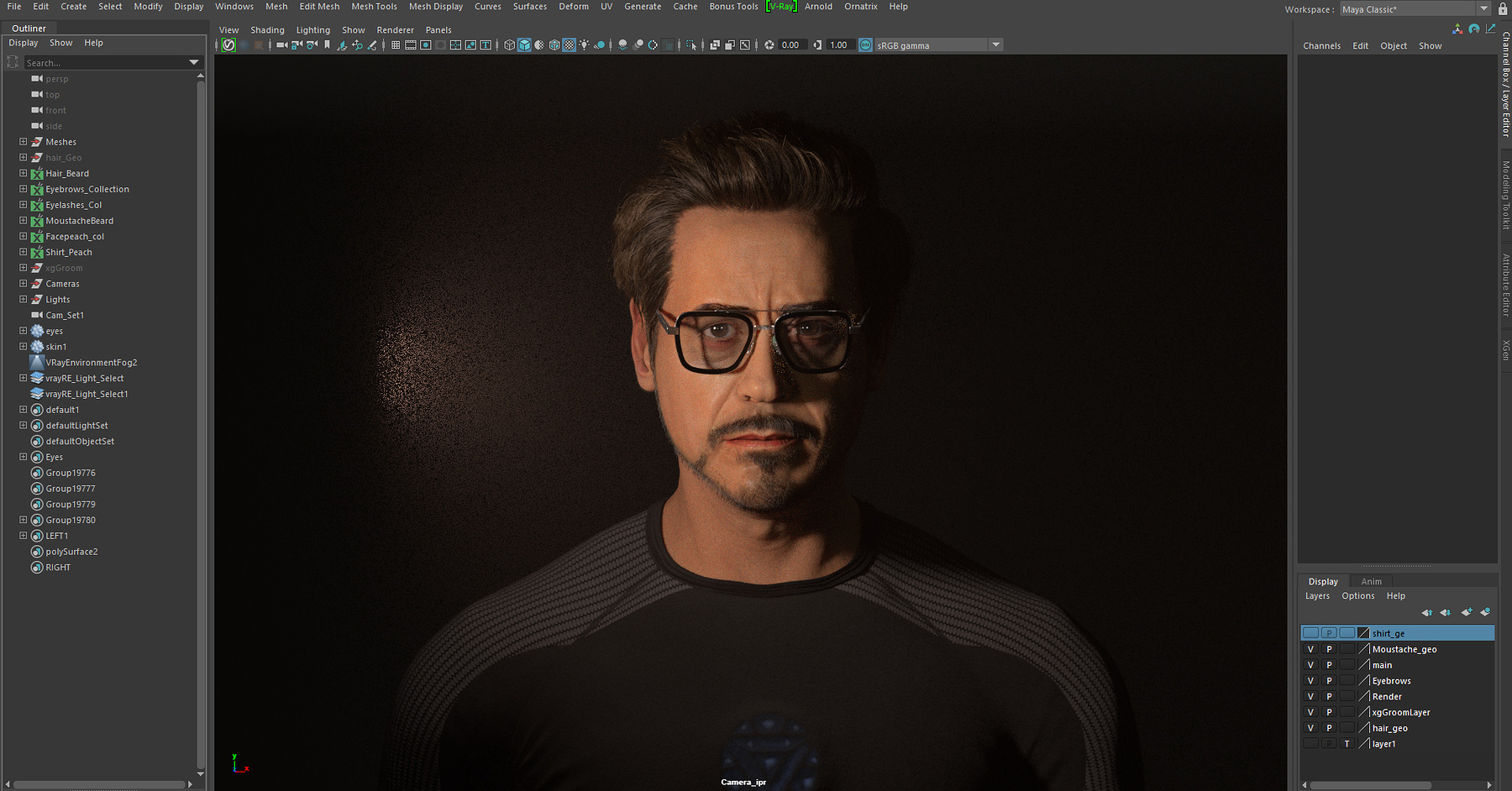 3D Portrait of Tony Stark - ZBrushCentral