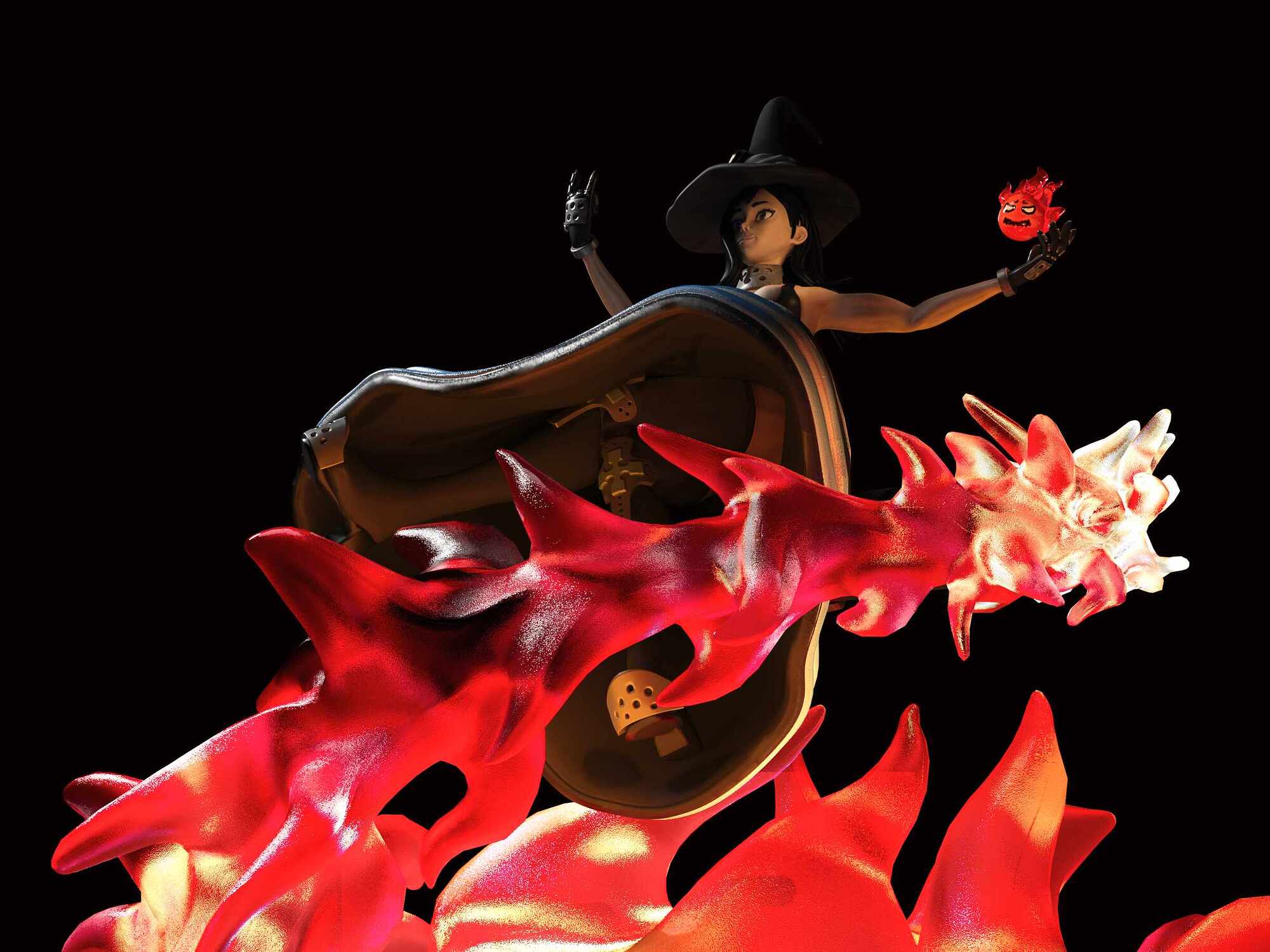 Maki Fire witch (Fire Force) - ZBrushCentral