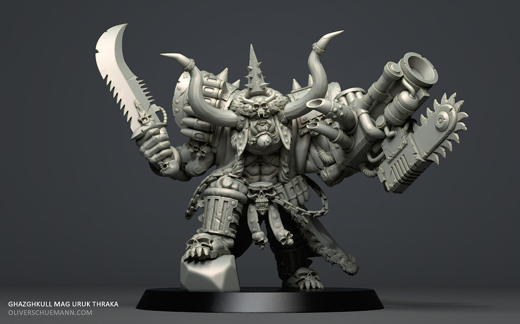 Ghazghkull Mag Uruk Thraka - ZBrushCentral