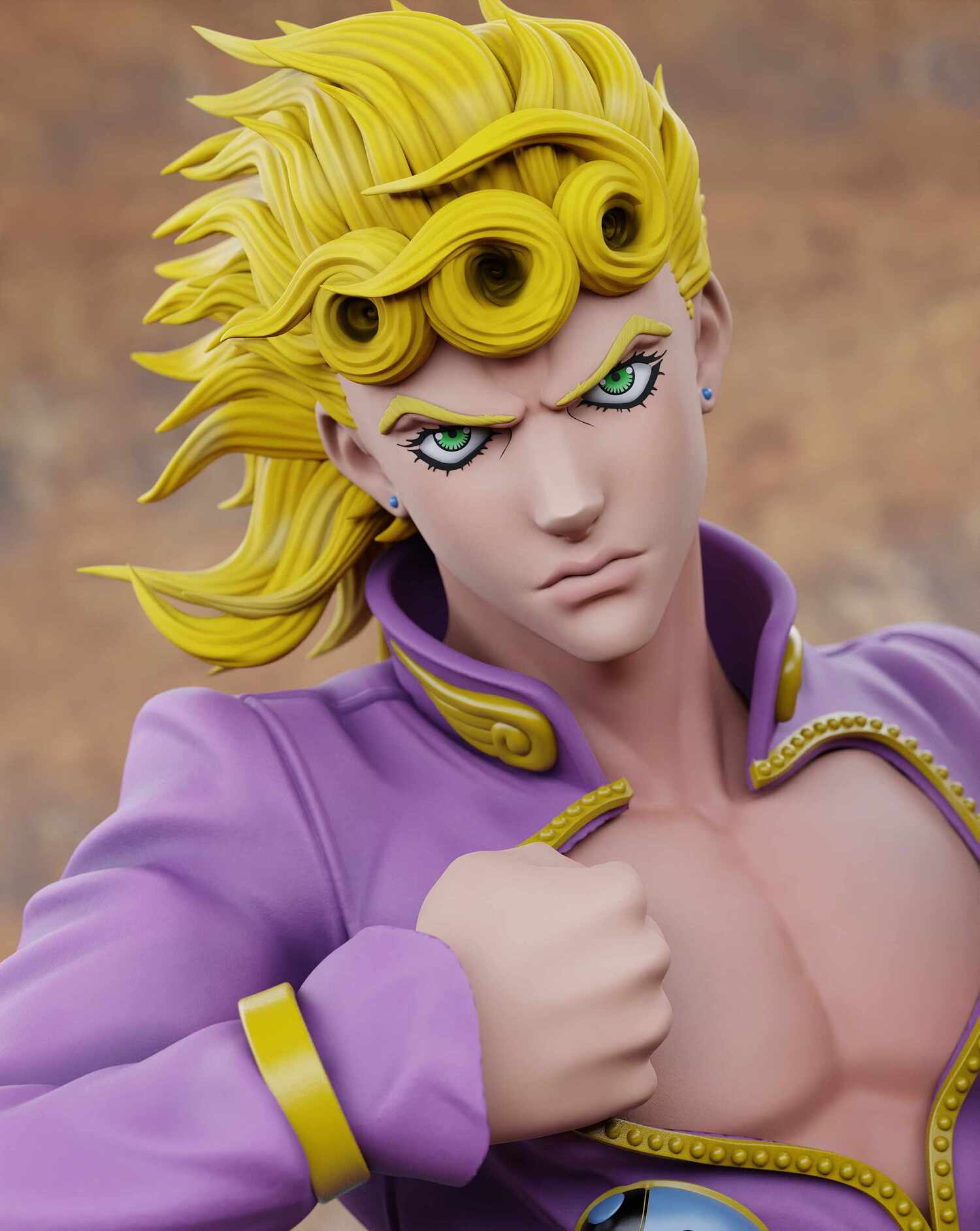 Giorno Giovanna GER - JoJo's Bizarre Adventure Fanart - ZBrushCentral