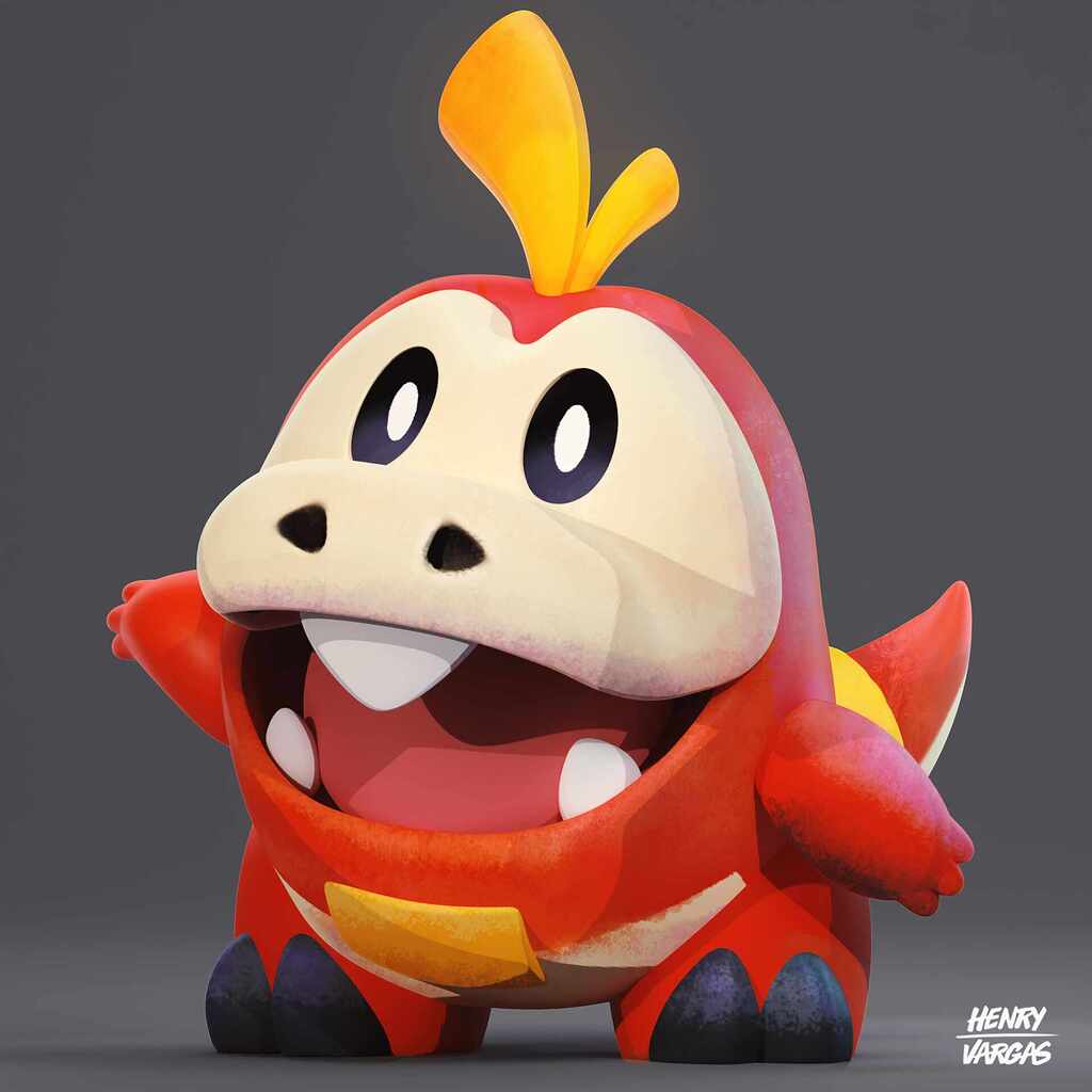 Fuecoco 🔥 - ZBrushCentral