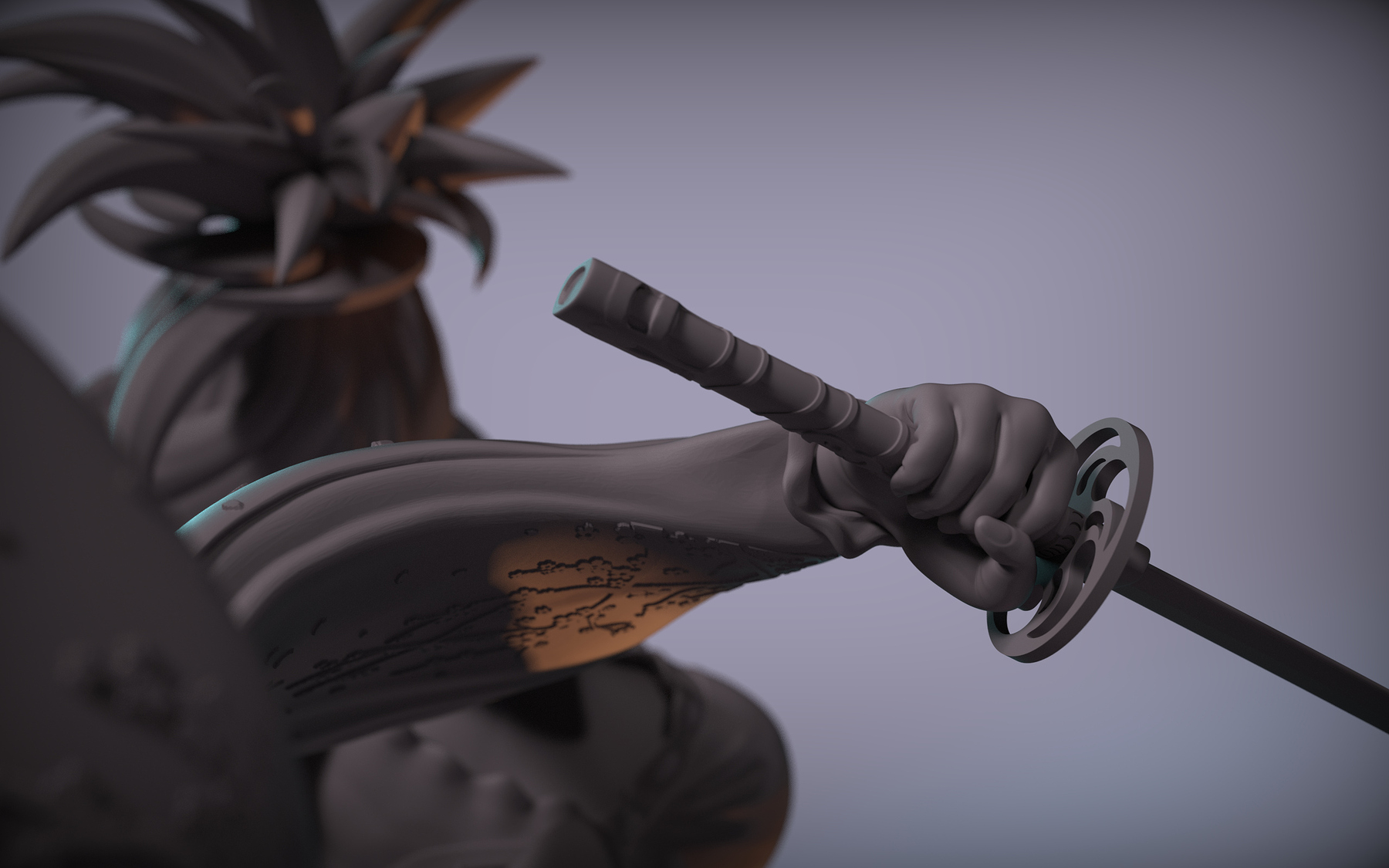 Miyamoto Musashi Fan Art From Fate Grand Order - ZBrushCentral