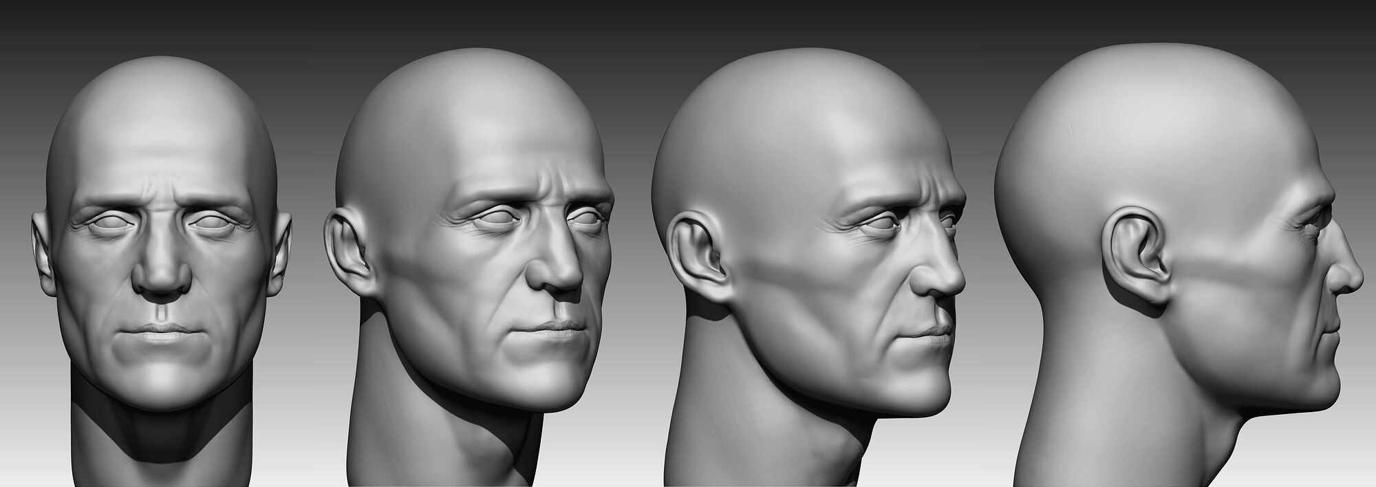 Head/Face study in Zbrush - ZBrushCentral