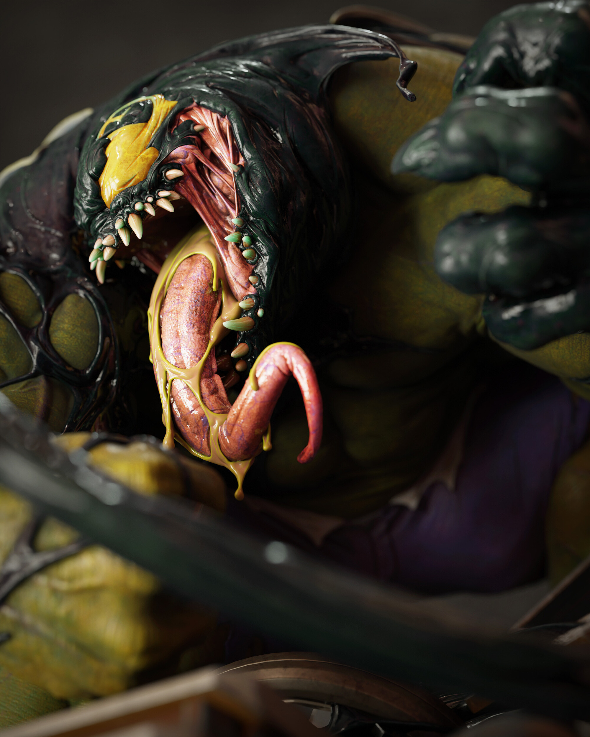 Venomized Hulk - ZBrushCentral