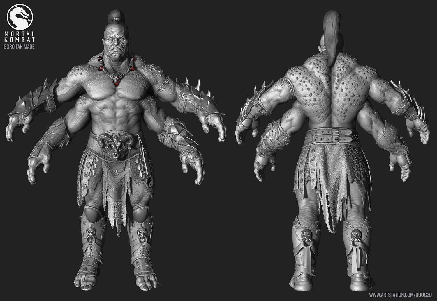 Goro High poly model Fan Made - ZBrushCentral