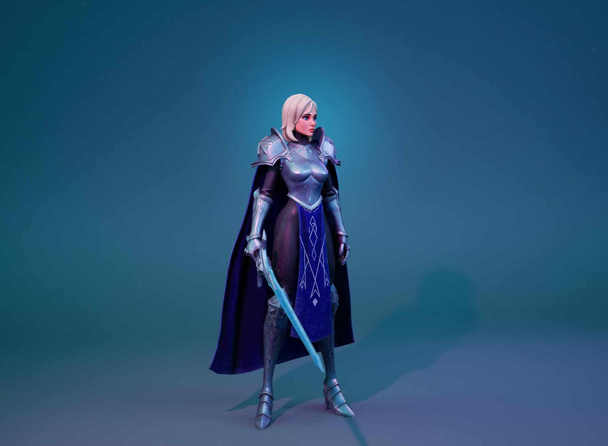 Frozen Knight Elsa - ZBrushCentral