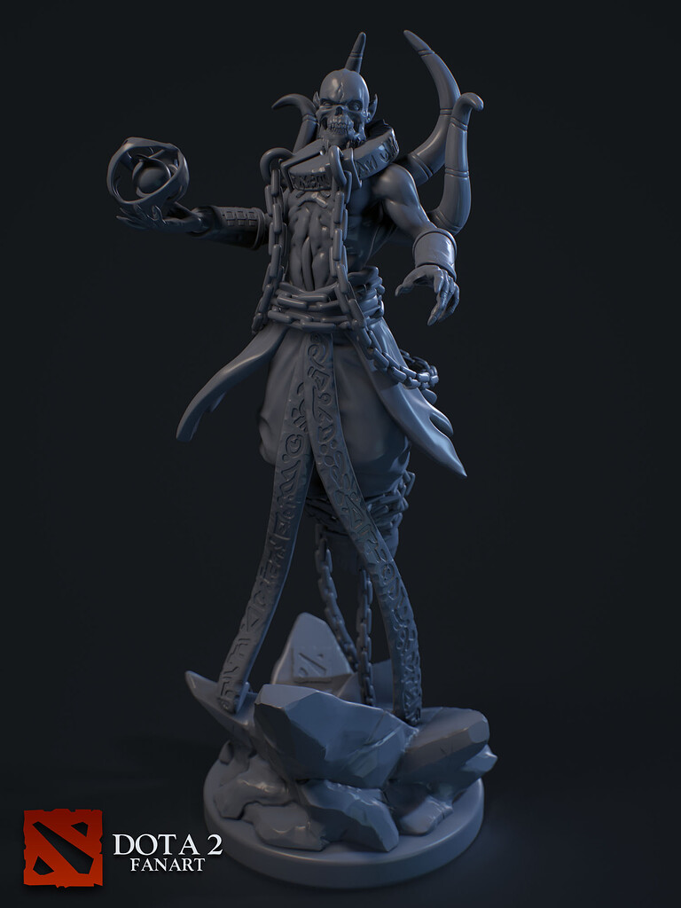 Lich Dota2 Fanart - ZBrushCentral
