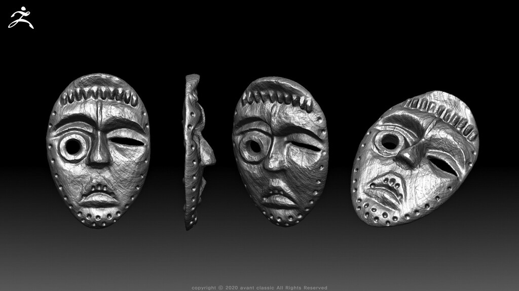 African Asymmetric Dan Mask - ZBrushCentral