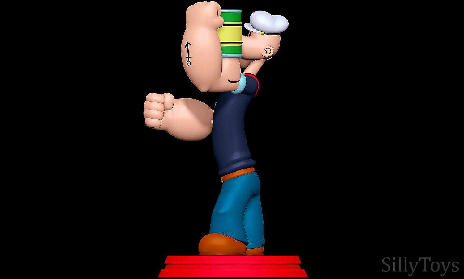 Popeye - 3D print model - ZBrushCentral