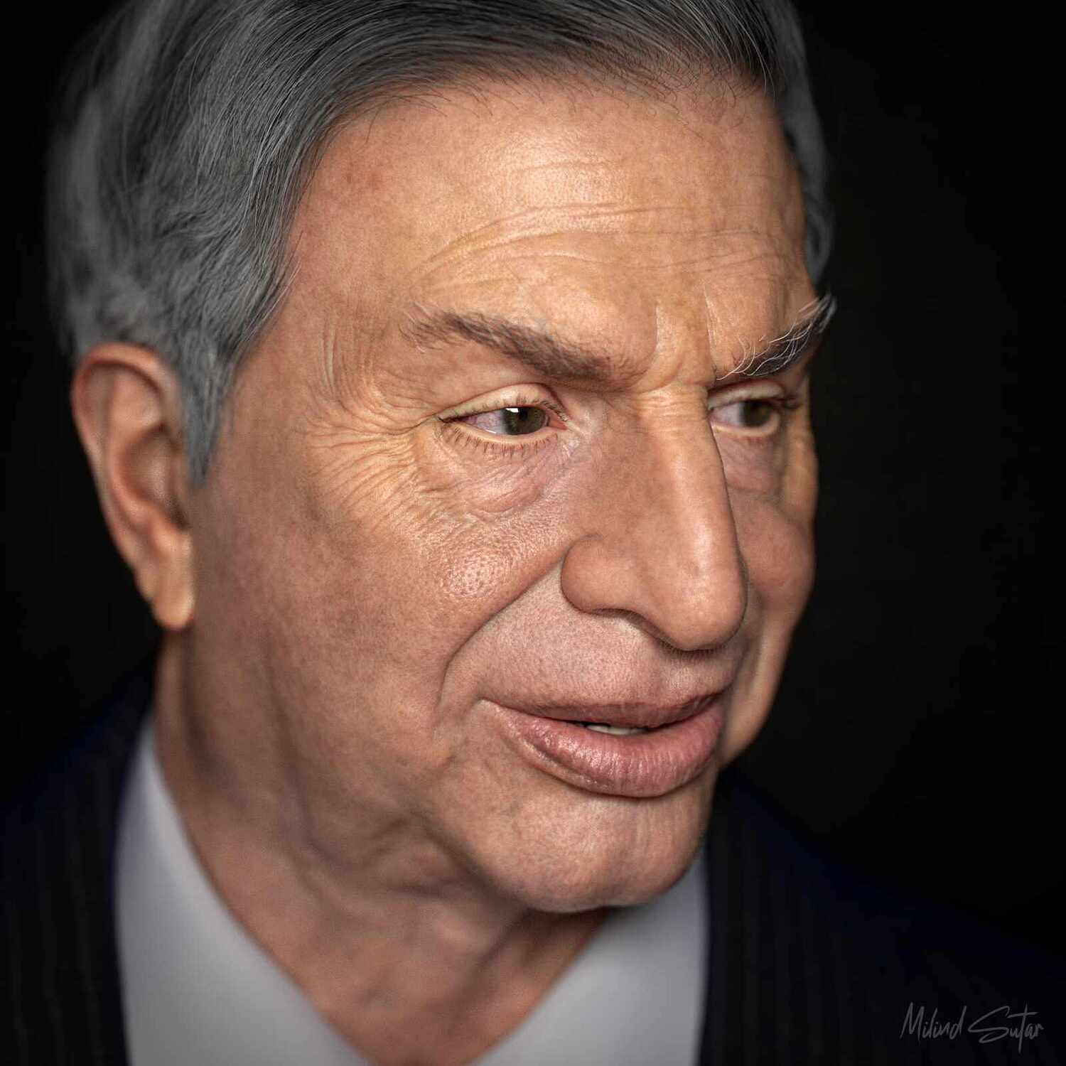 Portrait of Sir Ratan Tata - ZBrushCentral
