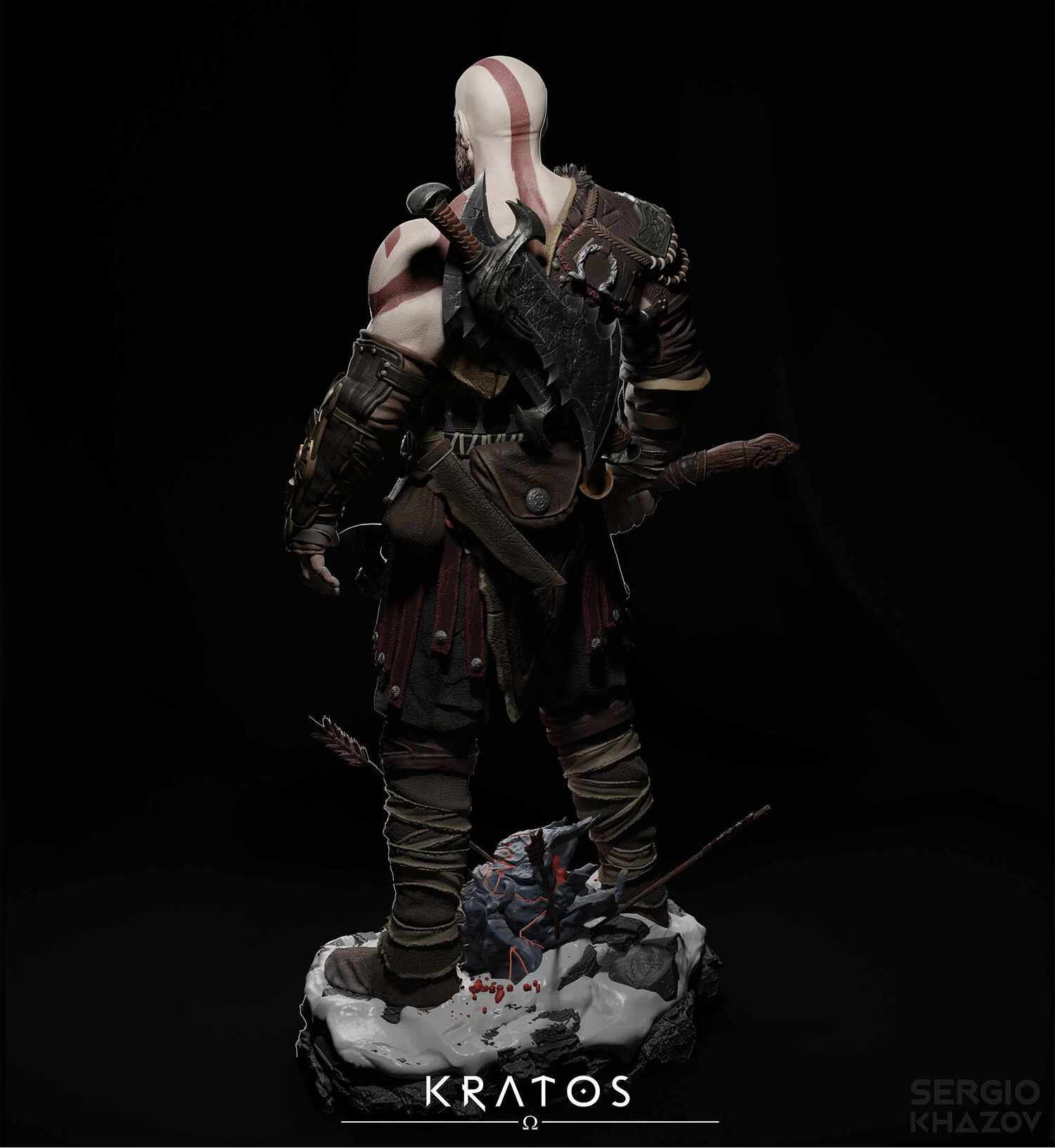 Kratos God of War Ragnarok - ZBrushCentral