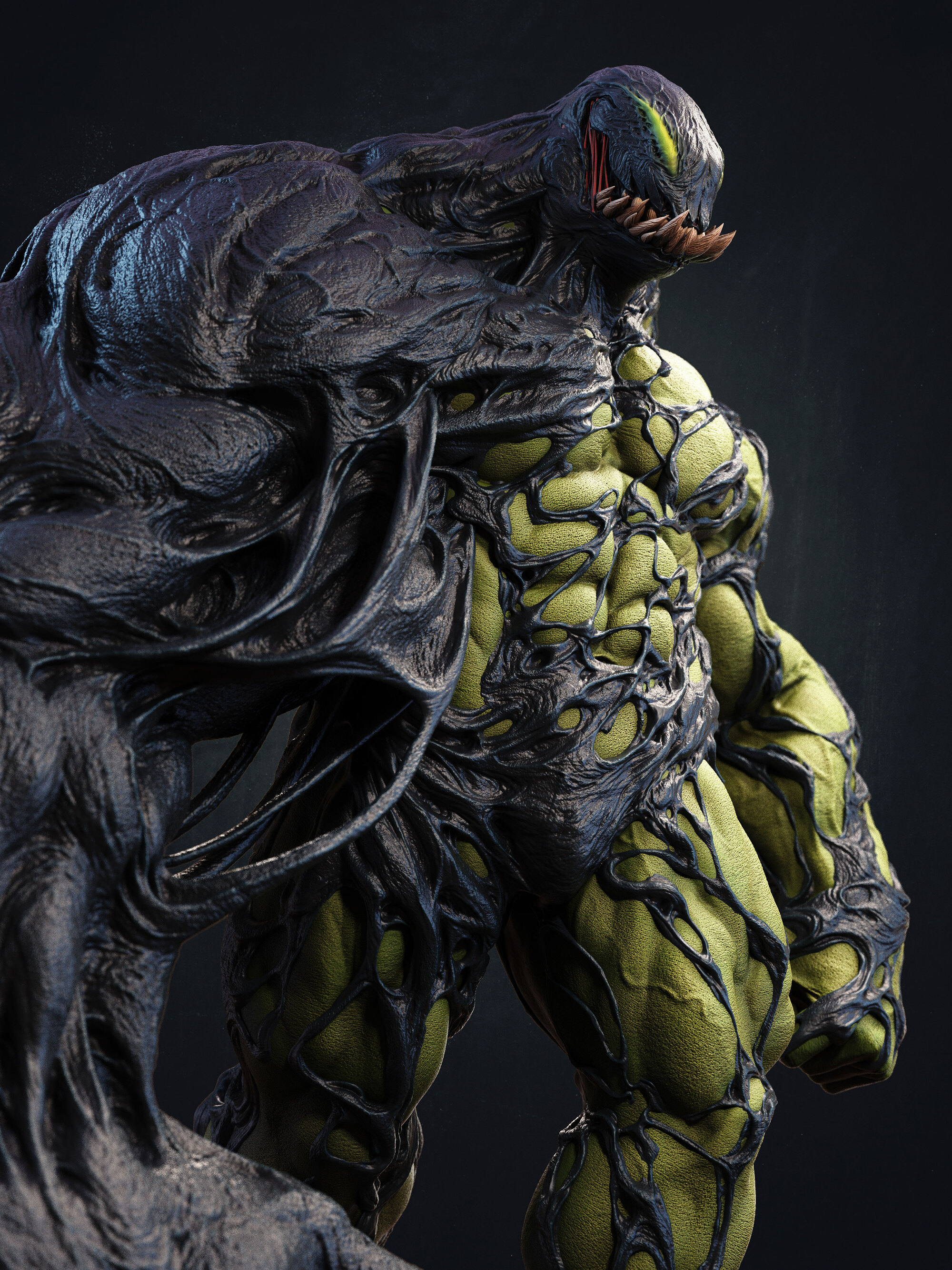 Hulk Venomized (Fan Art) Museum pose - ZBrushCentral