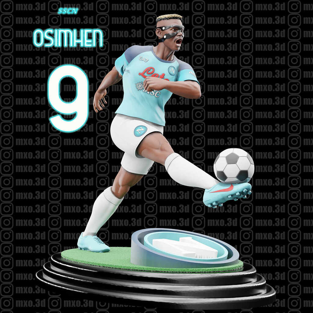 Victor Osimhen 1/6 Statue - ZBrushCentral
