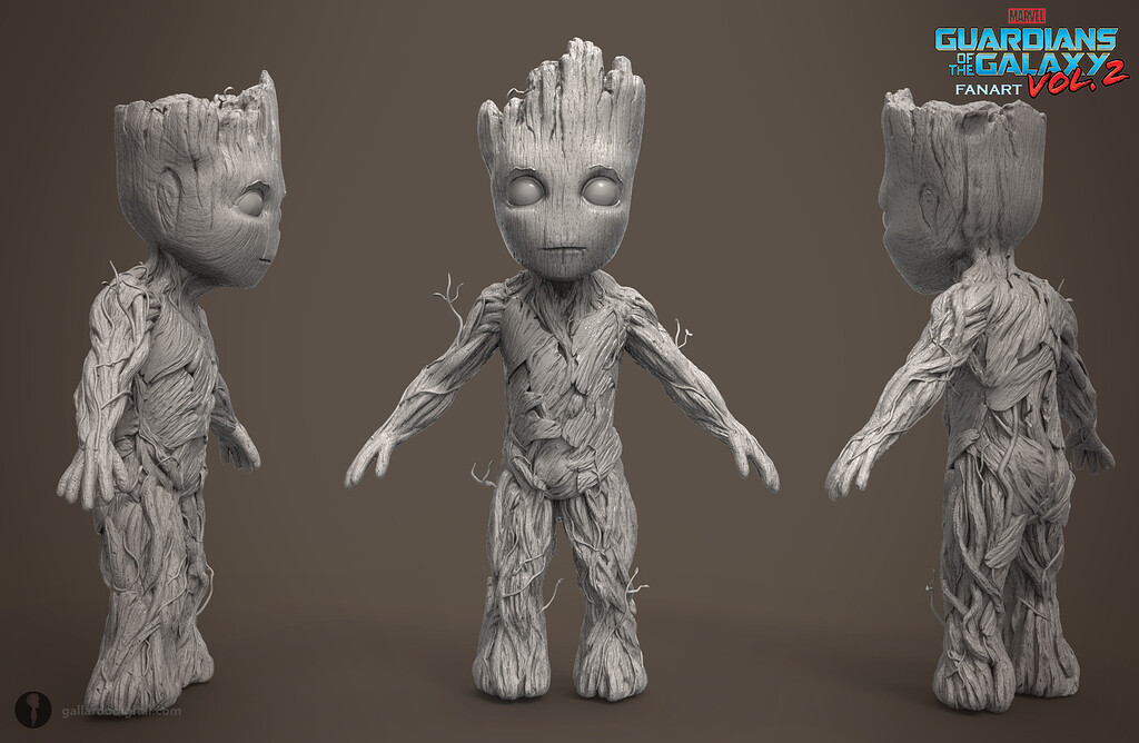 Baby groot - ZBrushCentral