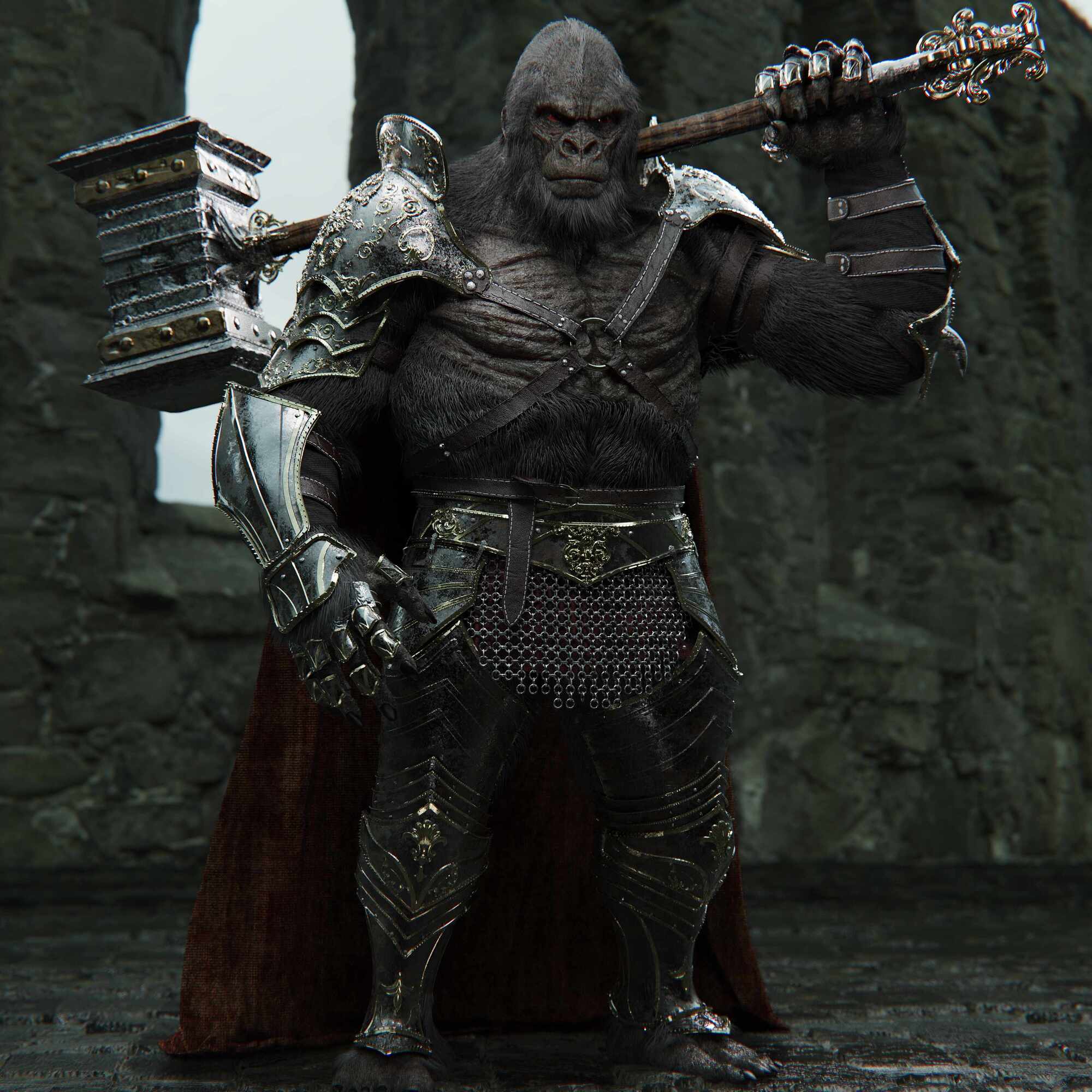 Gorilla Knight - ZBrushCentral