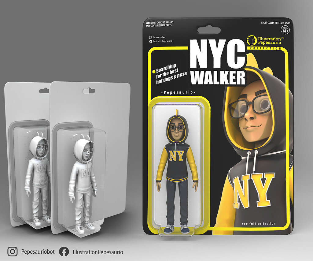 Toy Design (action figure & packaging, texture map) - ZBrushCentral