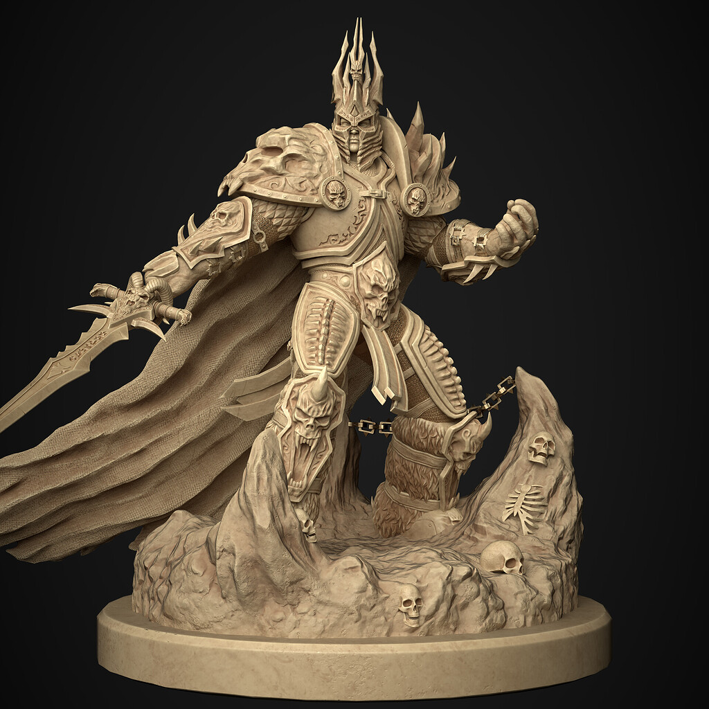 Arthas - Lich King Fan Art - ZBrushCentral