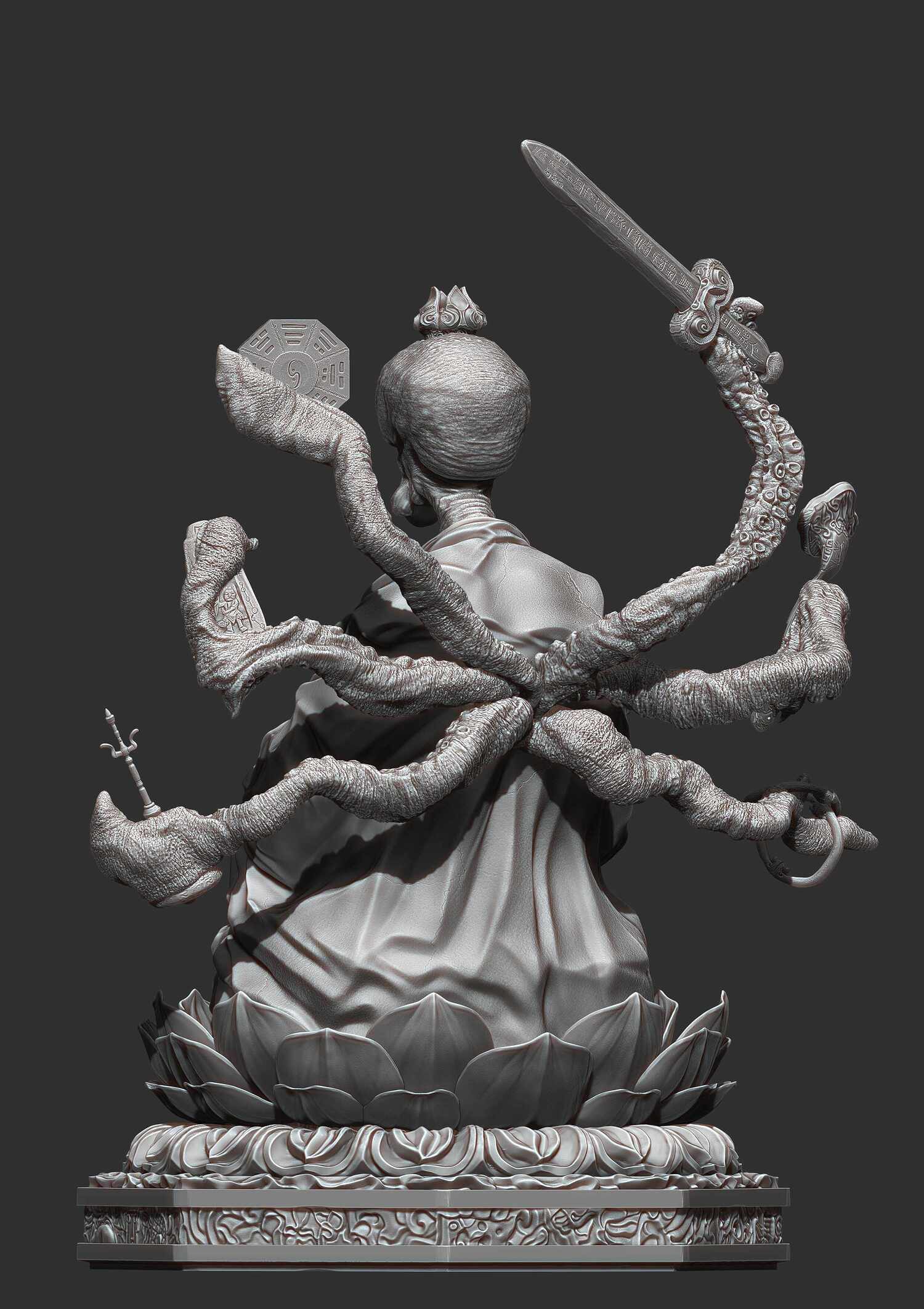 Eight-Armed Lord Octopus the Great - ZBrushCentral