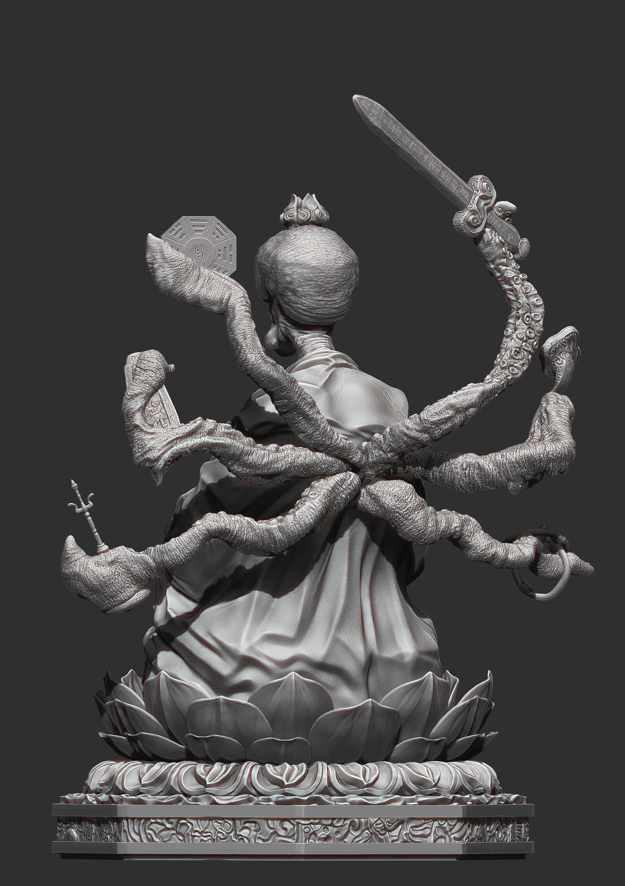 Eight-Armed Lord Octopus the Great - ZBrushCentral