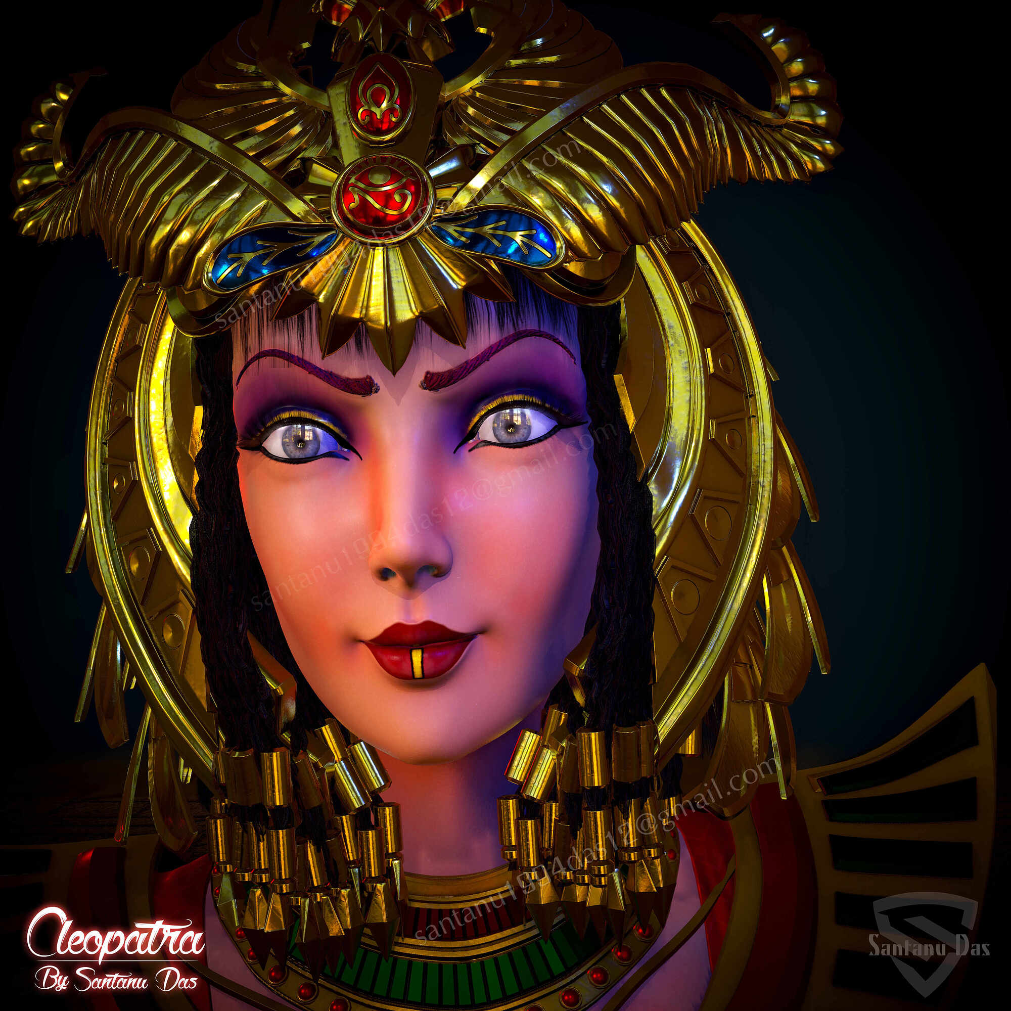 Cleopatra 3d Model By Santanu Das - ZBrushCentral