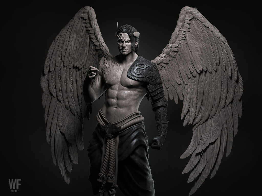 The duality of a Fallen Angel - ZBrushCentral