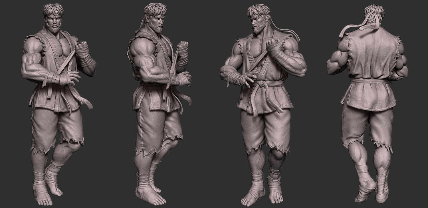 Ryu - Street Fighter - ZBrushCentral