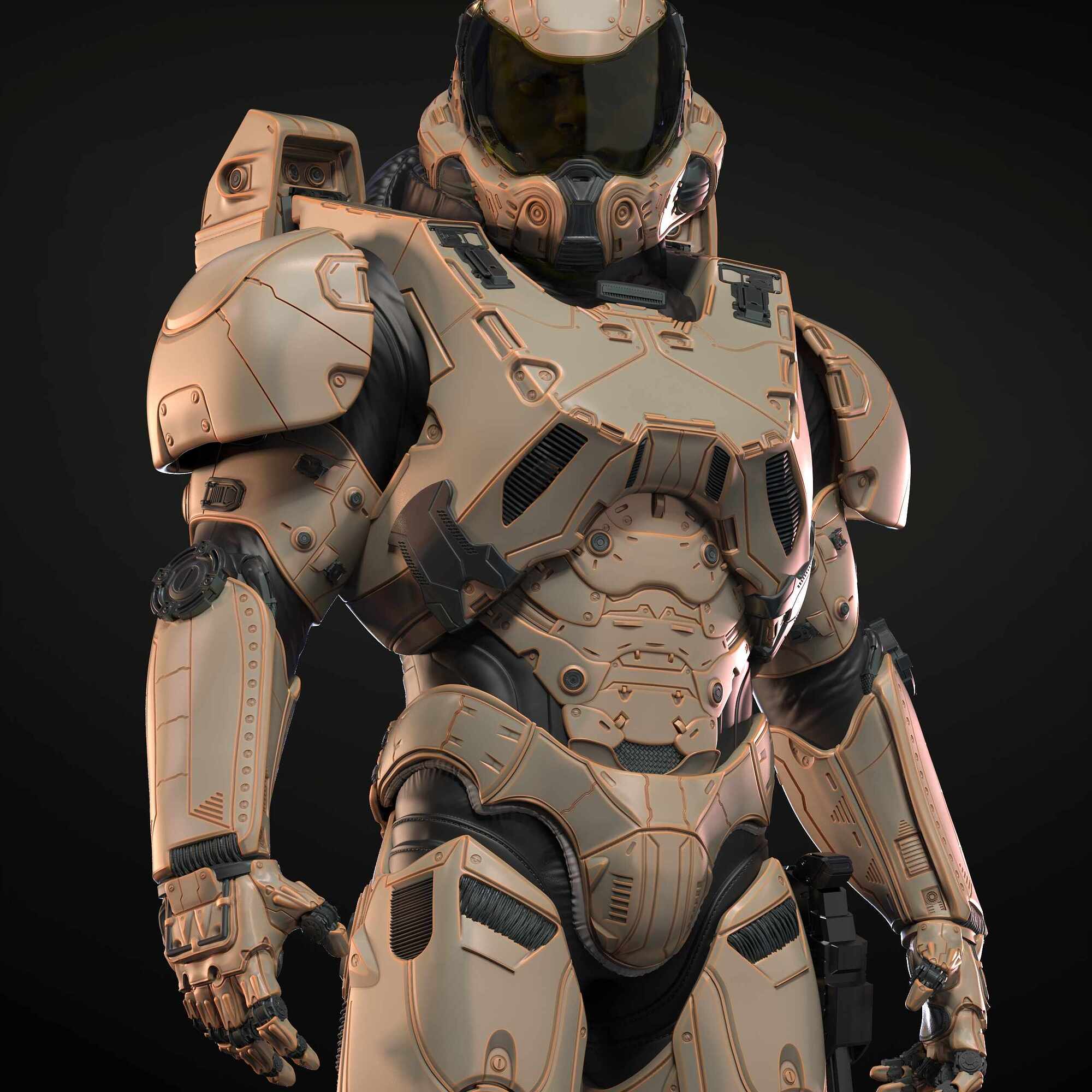 Hardsurface Armor Study Zbrushcentral