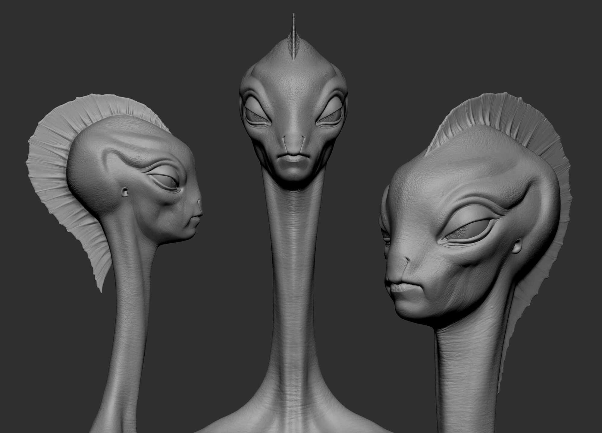 Kaminoan male + tutorial - ZBrushCentral