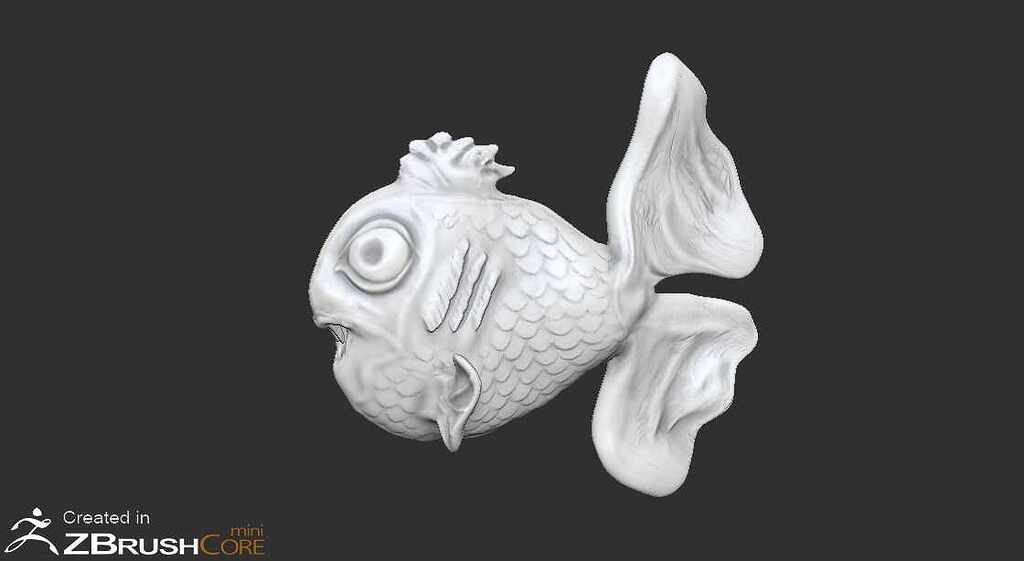 Pineapple Fish Zbrushcentral