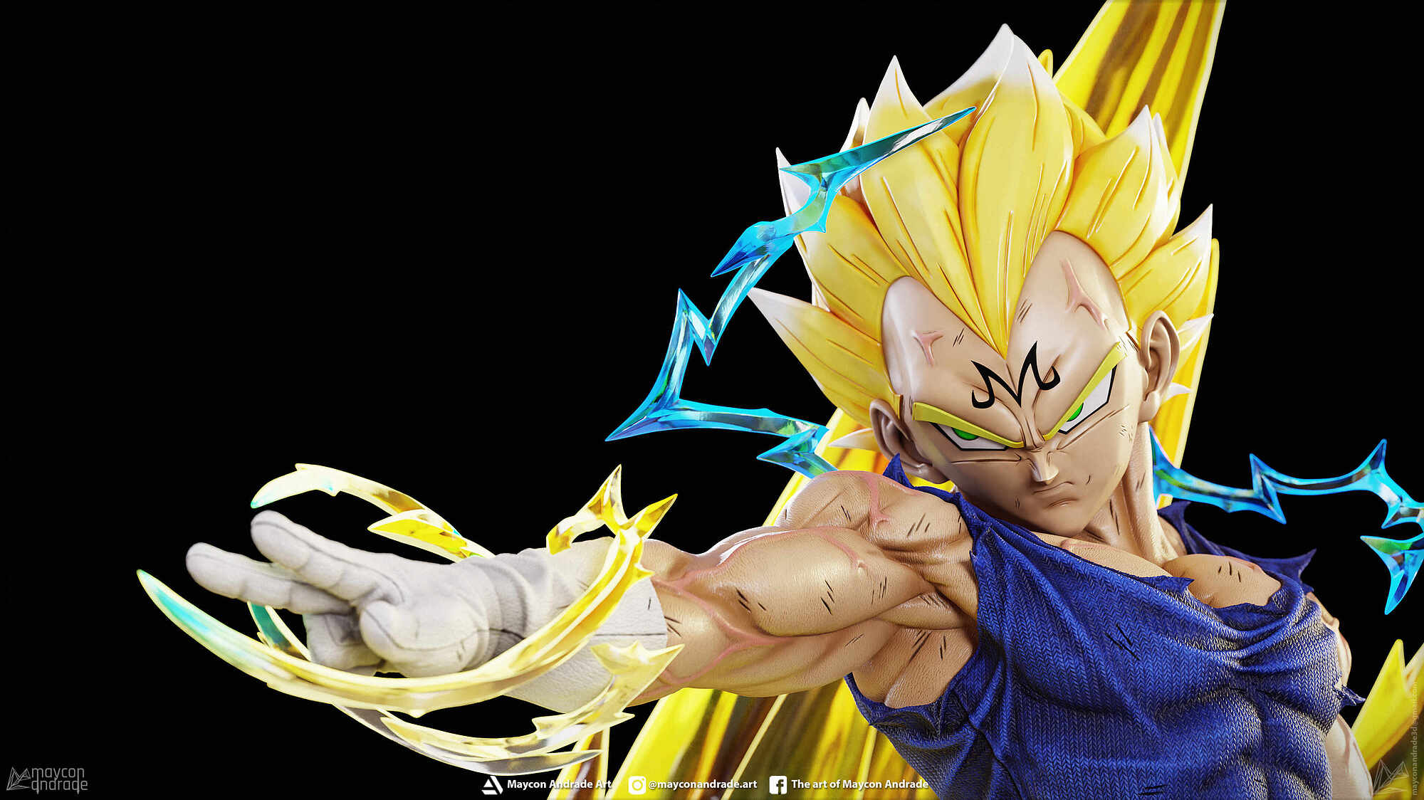 Majin Vegeta VS Majin buu - #4 by nebular - ZBrushCentral