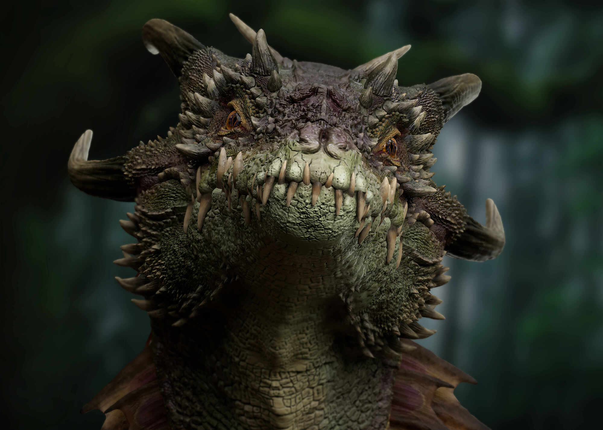 Dragon Bust - ZBrushCentral