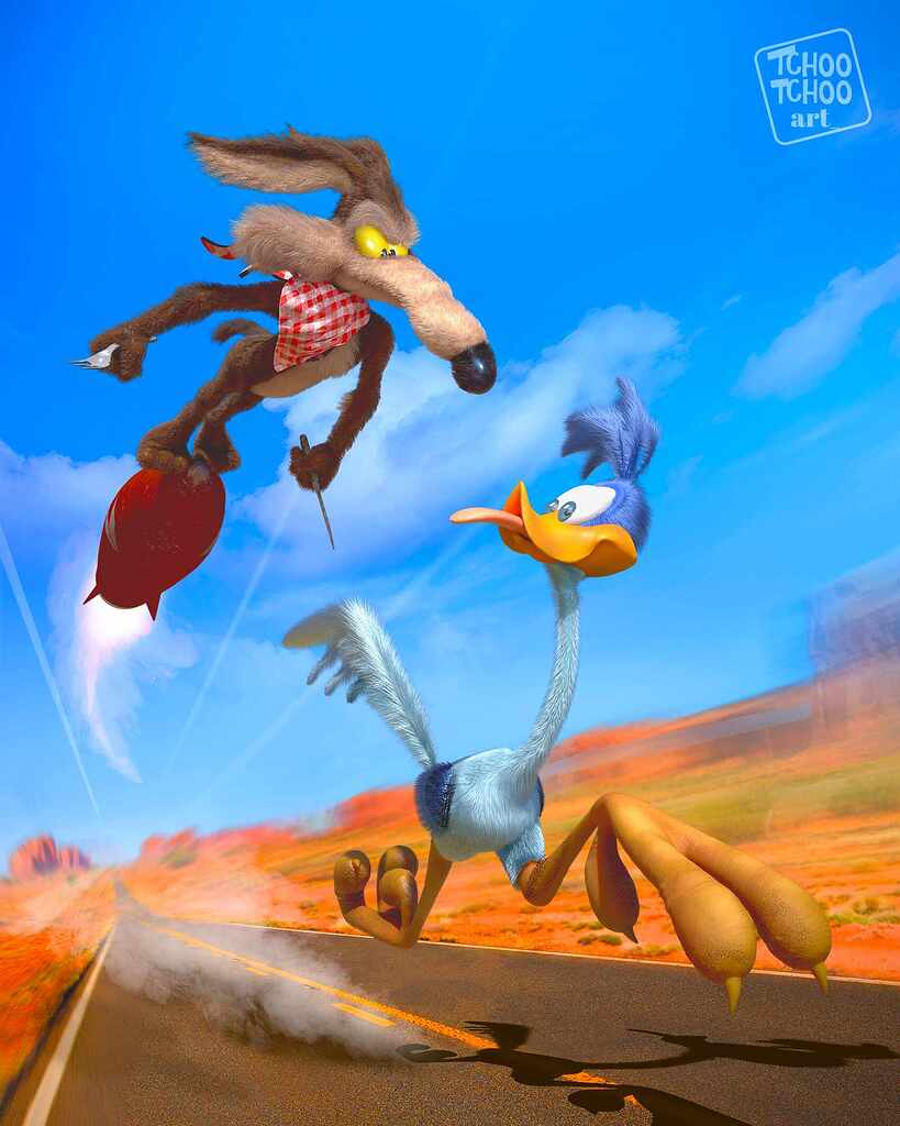 Bip Bip & Coyote - ZBrushCentral