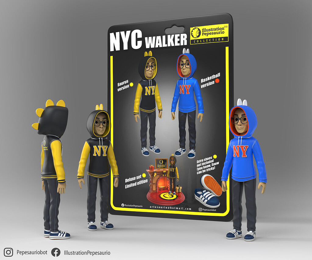 Toy Design (action figure & packaging, texture map Cont.) - ZBrushCentral