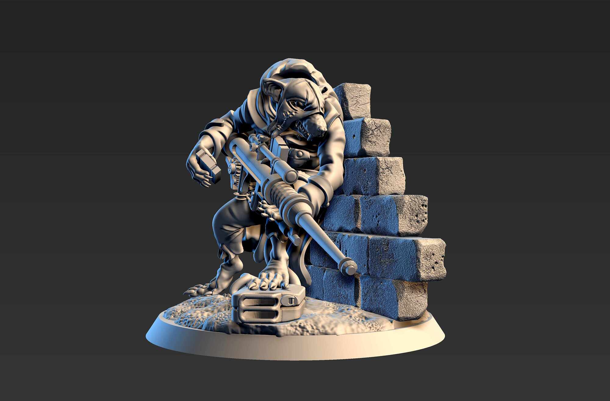 Skaven Nazi Dieselpunk Sniper - ZBrushCentral