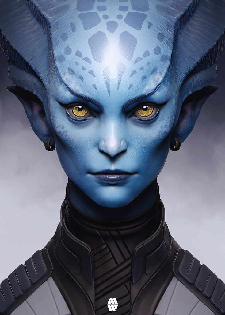 Female Alien Bust Concept - ZBrushCentral