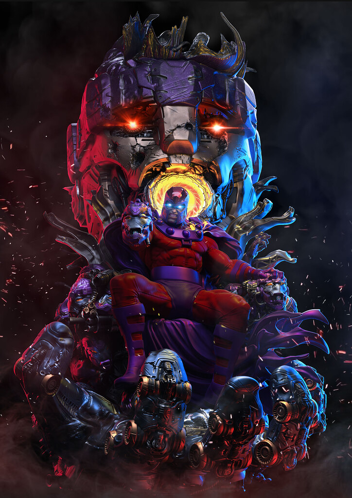 Magneto on Throne - ZBrushCentral